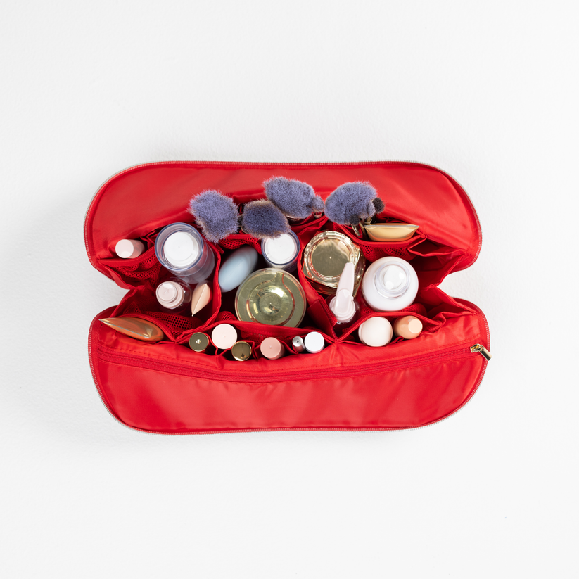 The Beauty Bag in Ruby – Haven Bag Co.