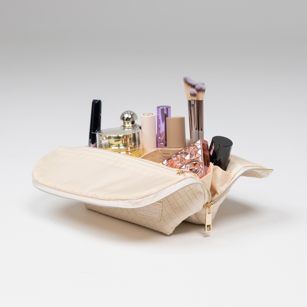 The Mini Beauty Bag in Ivory – Haven Bag Co.